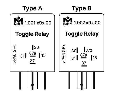 Toggle relay M3, 12V, 30A capable